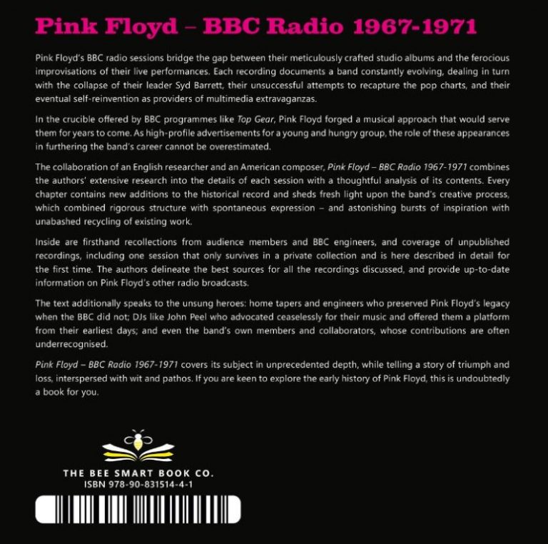Pink Floyd - BBC Radio 1967-1971 (Engelstalig boek) - RockArt Shop